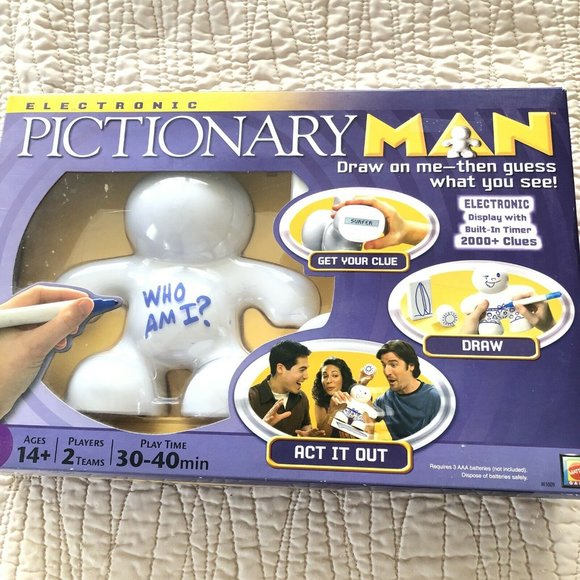 Mattel | Toys | Pictionary Man Electronic Figure W200 Clues Prop Sketch ...